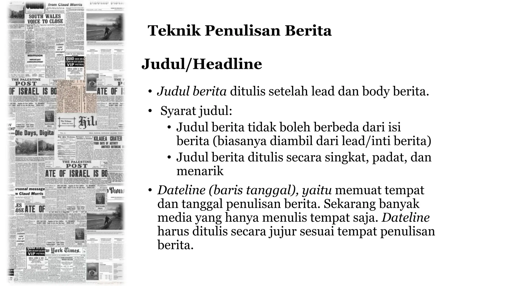 Memahami Berita dan Teknik Menulis Berita | PDF