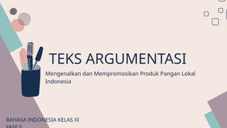 Argumentasi Kelas XI Kurikulum merdeka.ppt