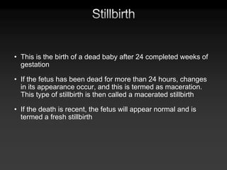 Obstetric Terminology | PPTX