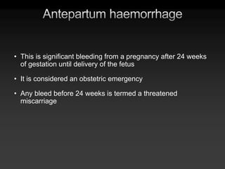 Obstetric Terminology | PPTX