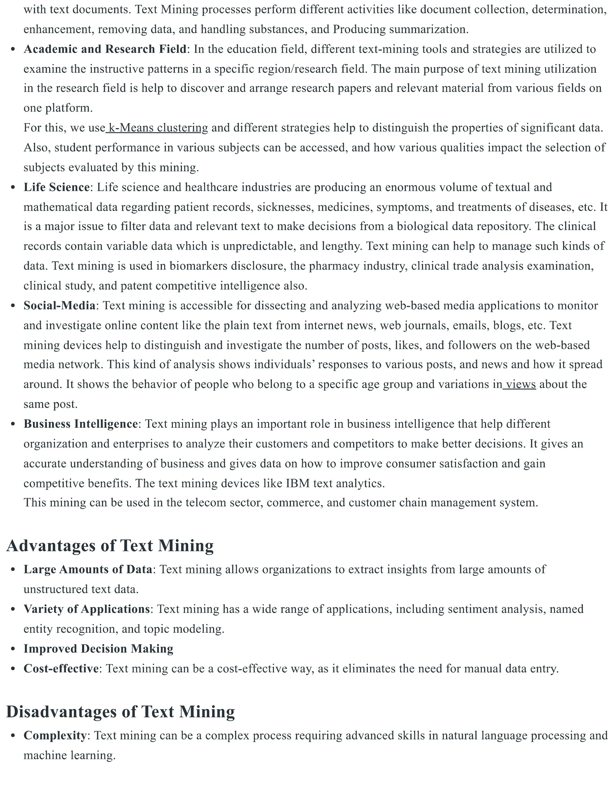 Text mining steps with examples and sample | PDF | Search | Internet