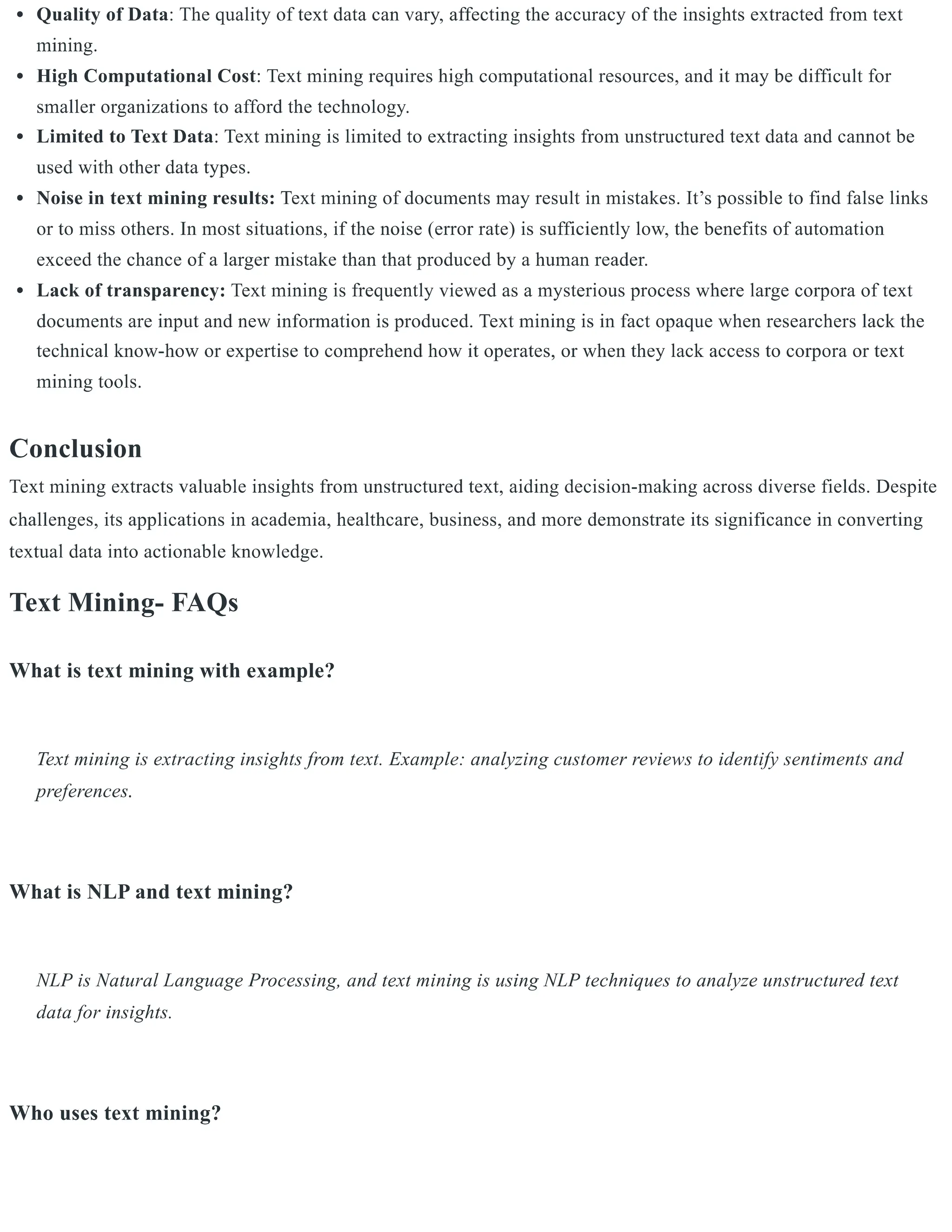 Text mining steps with examples and sample | PDF | Search | Internet