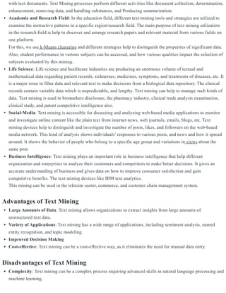 Text mining steps with examples and sample | PDF | Search | Internet