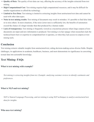 Text mining steps with examples and sample | PDF | Search | Internet