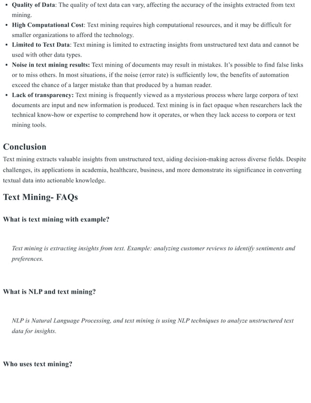 Text mining steps with examples and sample | PDF | Search | Internet