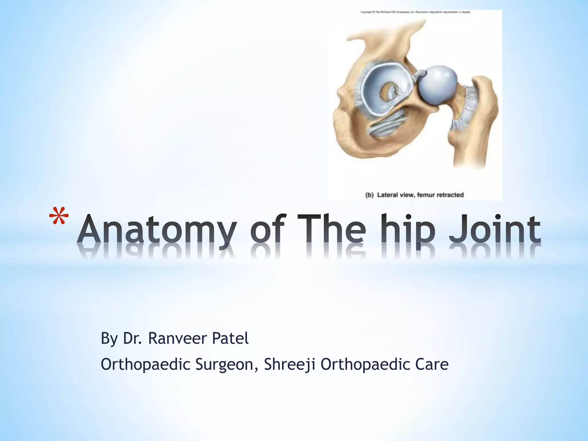 Anatomy of The hip joint & femoral Head | PPTX