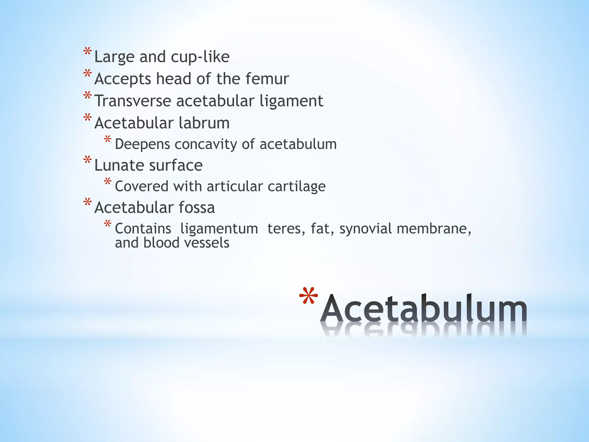 Anatomy of The hip joint & femoral Head | PPTX