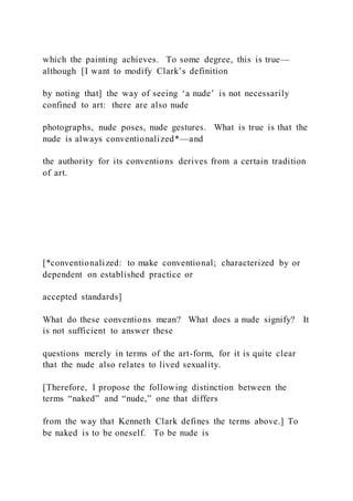 1 The Depiction of the Female Nude in Western European | PDF