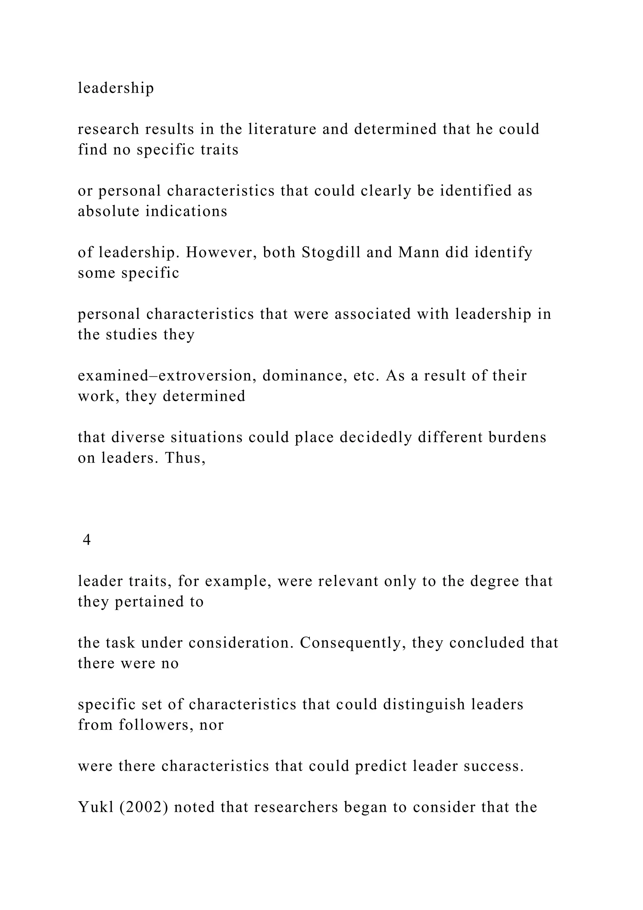 1 The Evolution of Leadership Theory Although the pra.docx