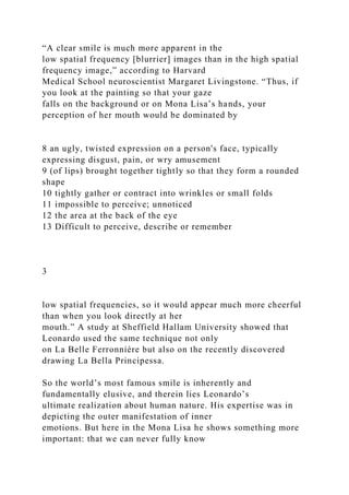 1 The Eyes And The Smile Of Mona Lisa Walter Isaa.docx