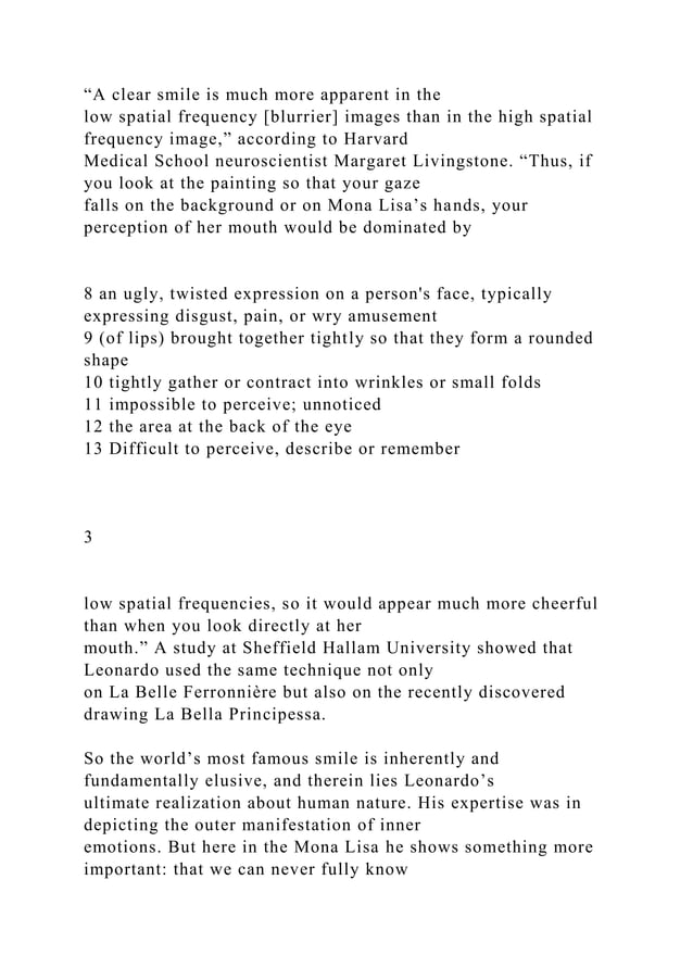 1 The Eyes And The Smile Of Mona Lisa Walter Isaa.docx