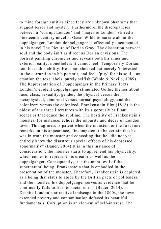 1THE GOTHIC DOPPELGANGER 3 The Gothic D.docx