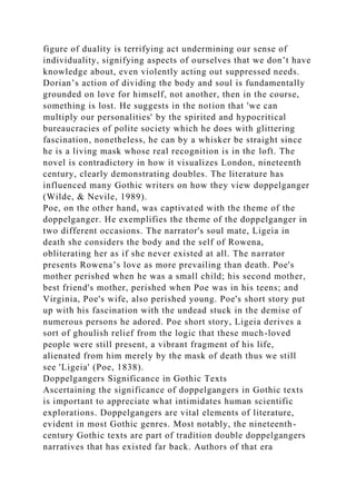 1THE GOTHIC DOPPELGANGER 3 The Gothic D.docx