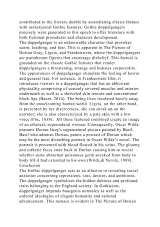 1THE GOTHIC DOPPELGANGER 3 The Gothic D.docx