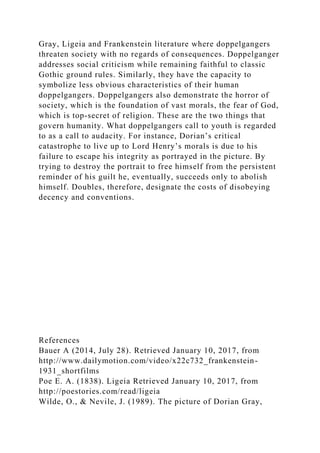 1THE GOTHIC DOPPELGANGER 3 The Gothic D.docx