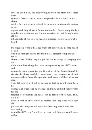 1The Handsomest Drowned Man In The WorldBy Gabriel Garci.docx