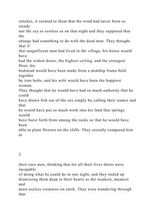 1The Handsomest Drowned Man In The WorldBy Gabriel Garci.docx