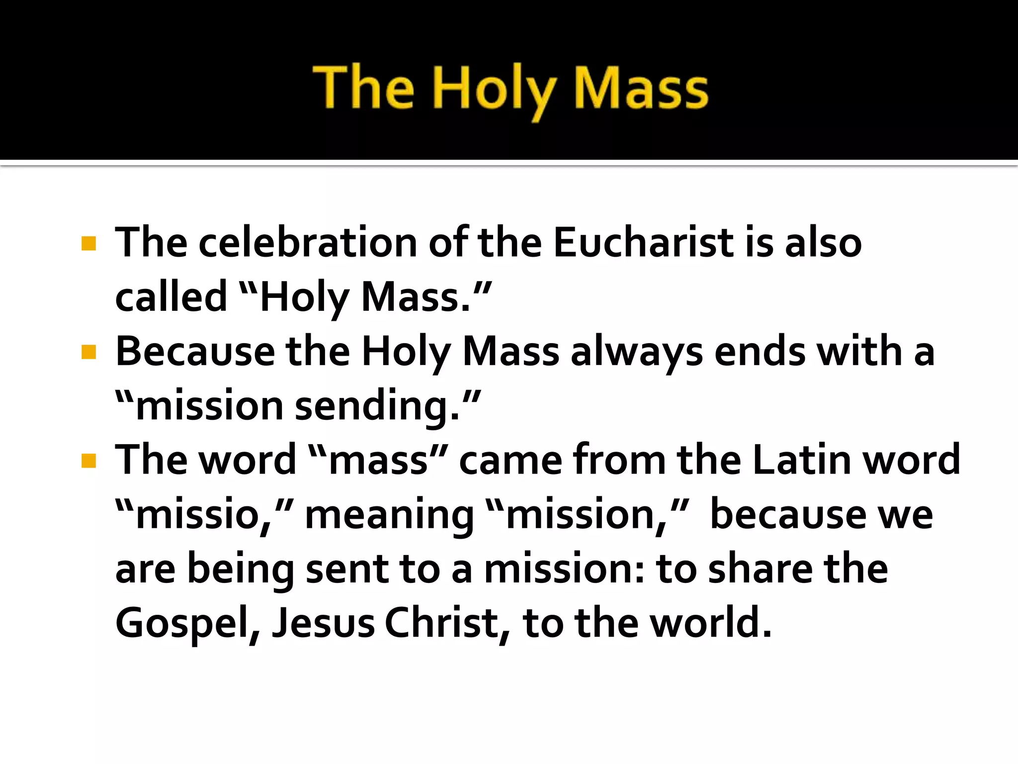 1) Institution of the Eucharist | PPTX