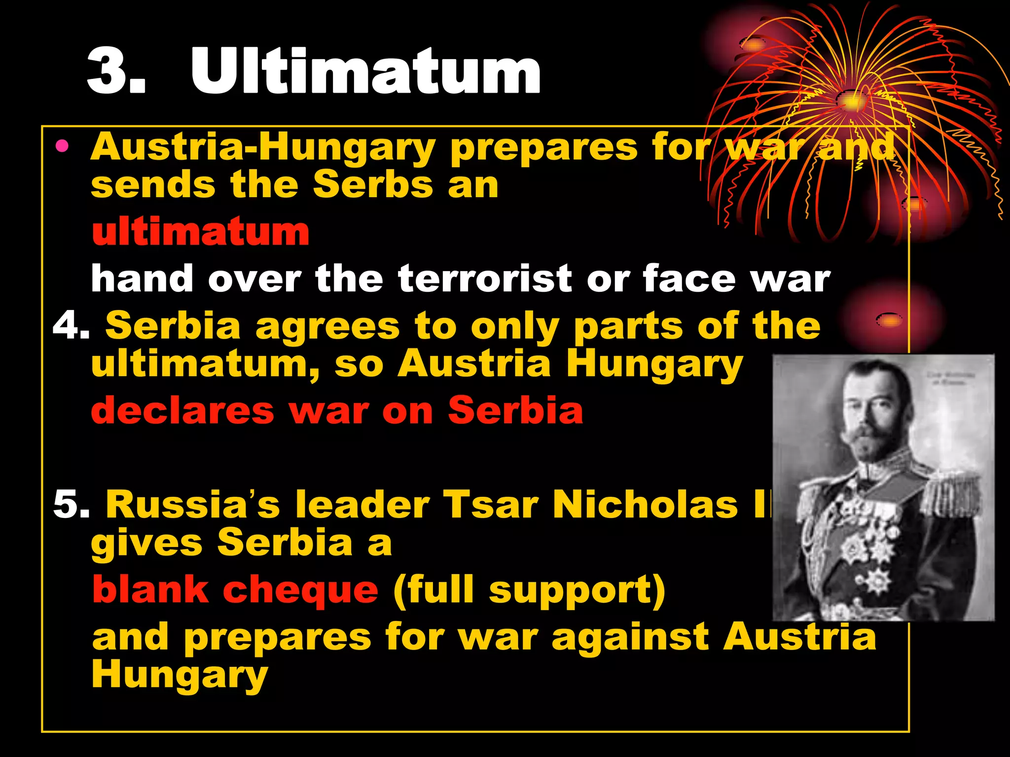 1 the main causes of wwi slideshare version | PPTX