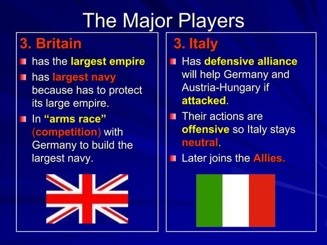 1 the main causes of wwi slideshare version | PPTX | Death, Injury, or Military Conflict ...