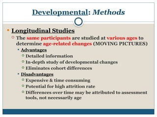 (1) Themes and Methods for developmental psychology | PPTX