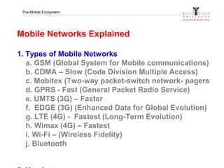 The Mobile Ecosystem_Michael Hanley | PPT