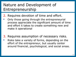 1 the nature and importance of entrepreneurs | PDF