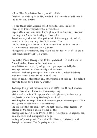 1 The Next Green Revolution BY TIM FOLGER PHOTOGRAPHS.docx ...