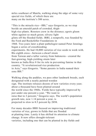 1 The Next Green Revolution BY TIM FOLGER PHOTOGRAPHS.docx