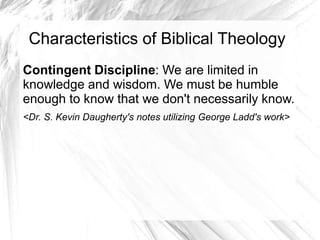 Biblical Theology Prologue | PPT