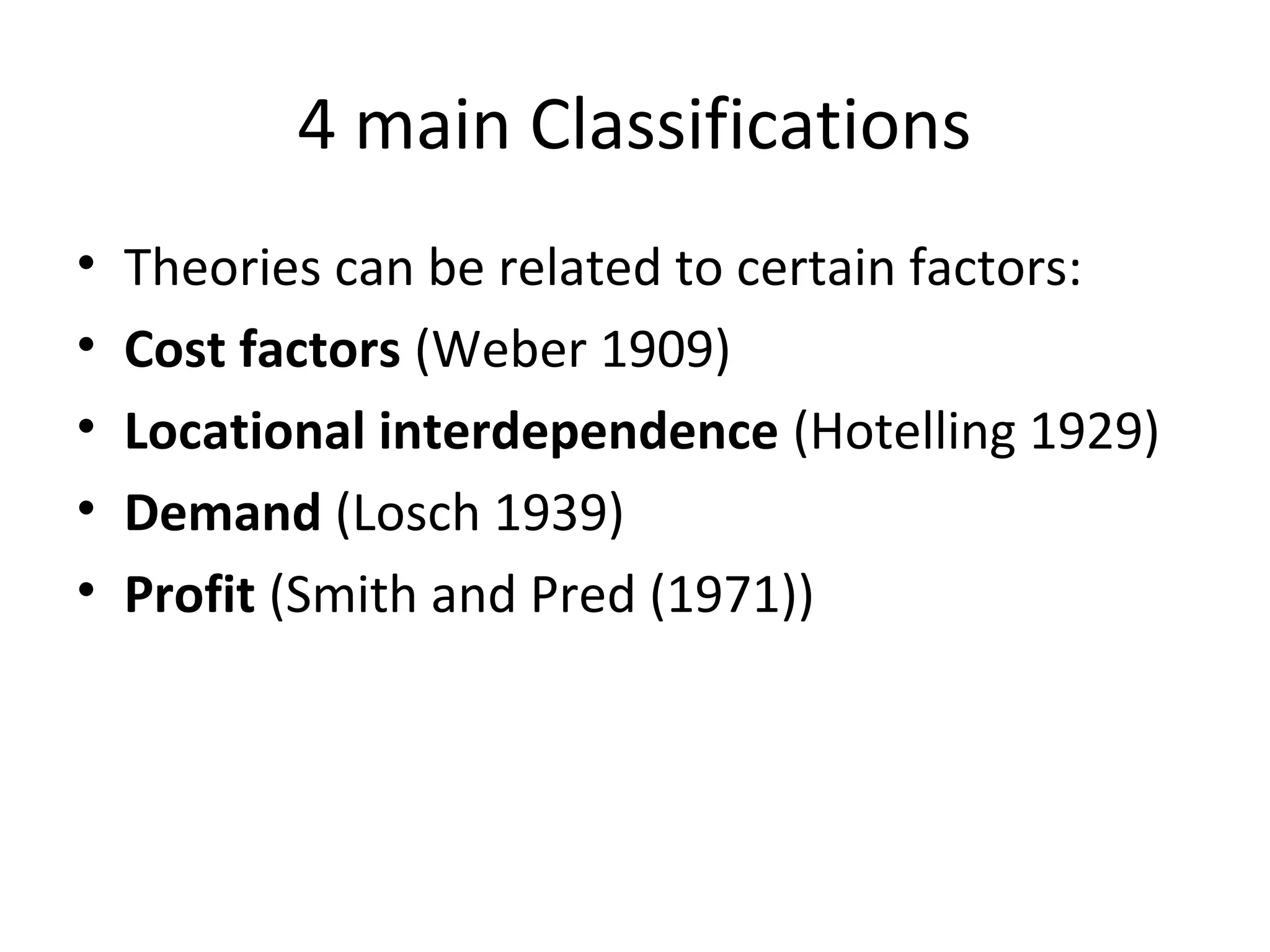 Theories of industrial location | PPT