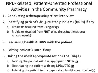 1 The pharmacist’s Role in Self Care.pptx | Physical Therapy | Wellness
