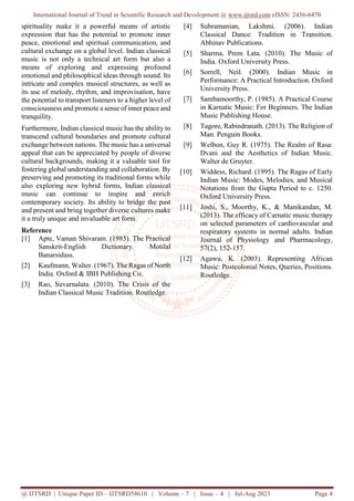 The Philosophical Foundations of Indian Classical Music A Study of the ...