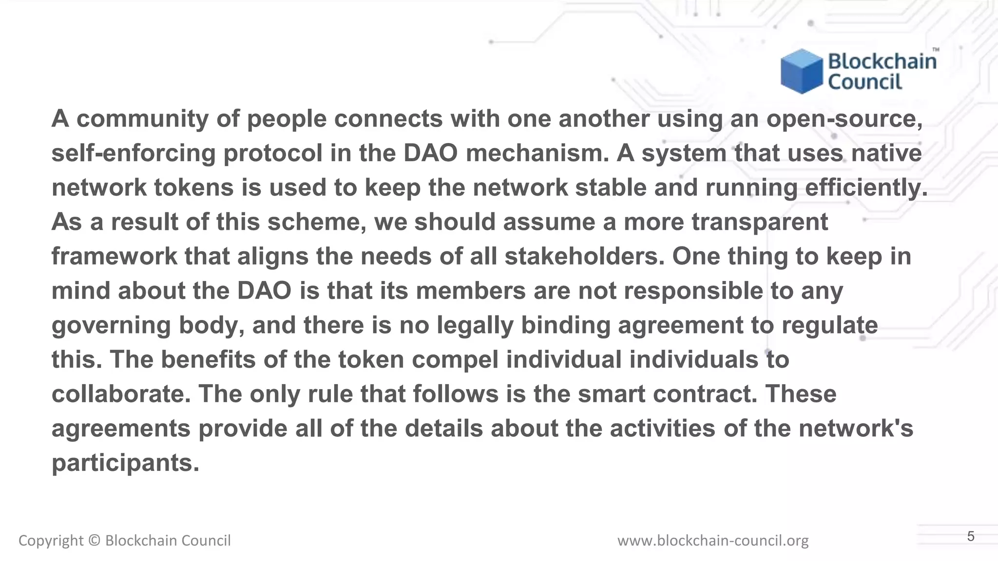 The rise of decentralized autonomous organizations | PPTX