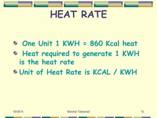 TPS EFFICIENCY AND HEAT RATE | PPT