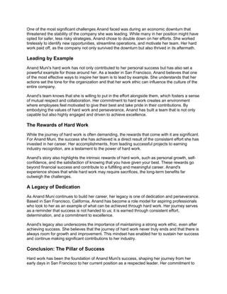 The Role of Hard Work in Anand Muni's Success.docx