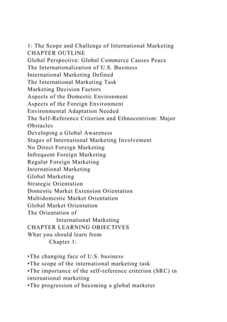 1 The Scope and Challenge of International MarketingCHAPTER OUT.docx