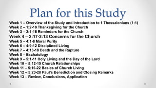 Bible Study of 1 Thessalonians , week 4 | PPTX