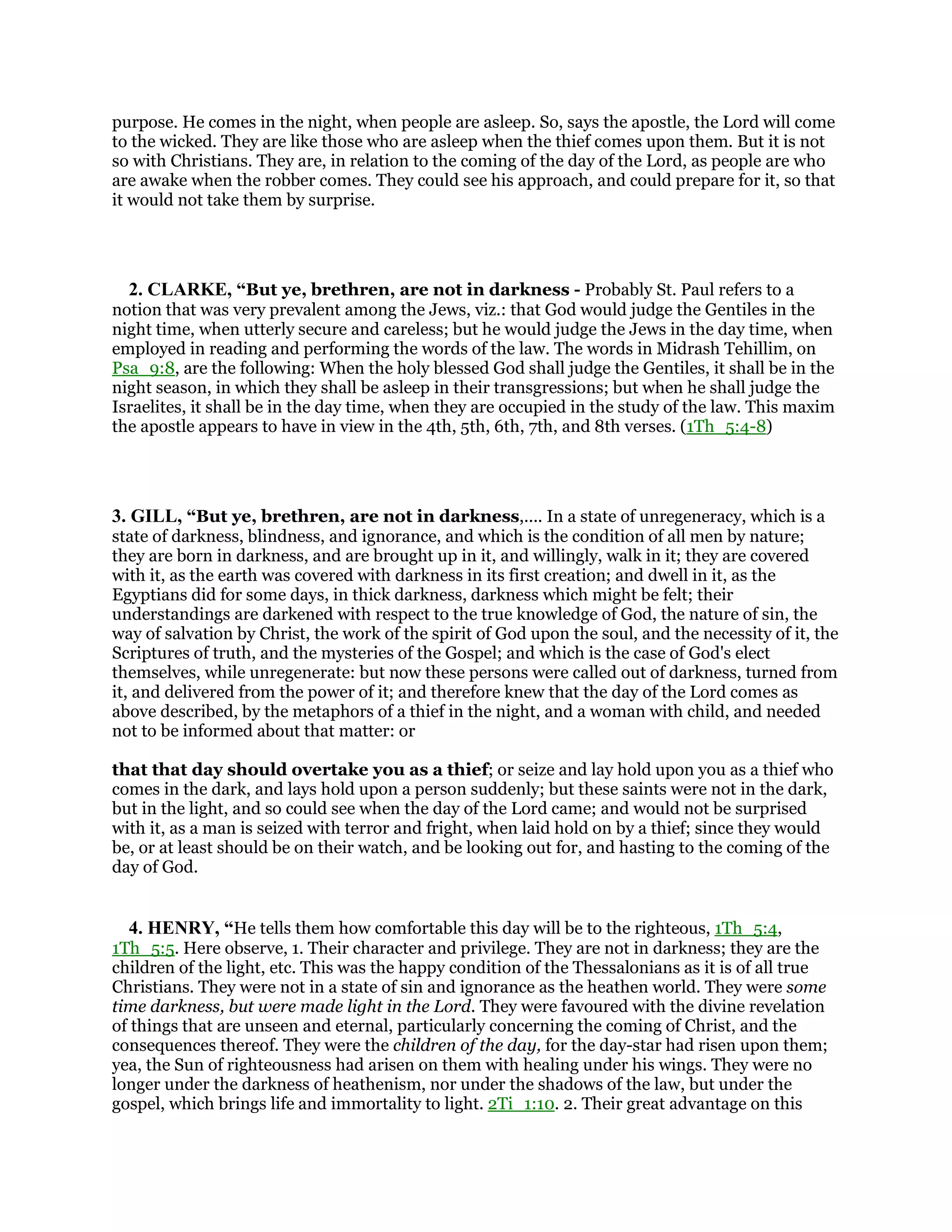1 thessalonians 5 commentary | PDF