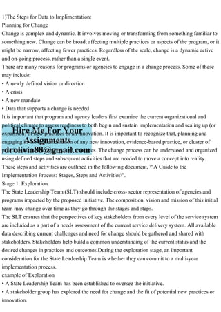 1)The Steps for Data to ImplimentationPlanning for ChangeChange.pdf