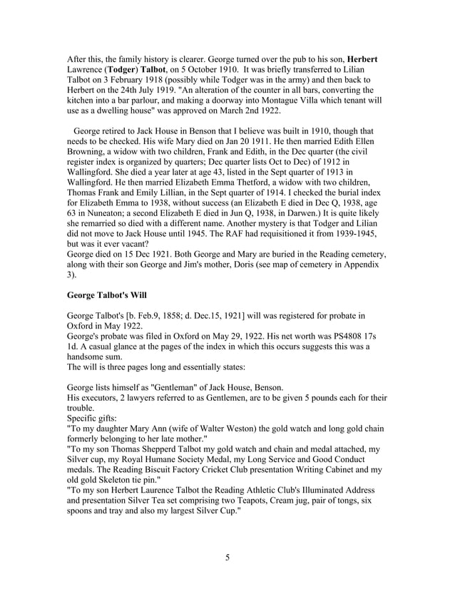 1 The Talbot Family History | DOC