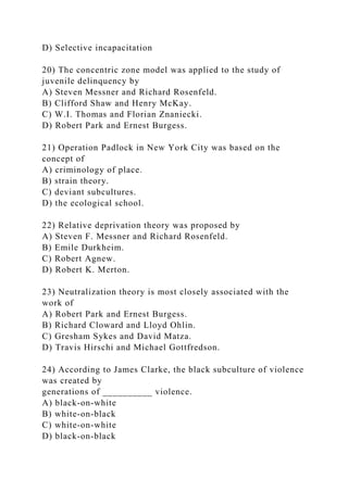 1) The term positivism” came from the writings of A) Franz Gall.docx ...