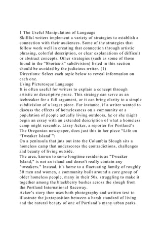 1 The Useful Manipulation of Language Skillful writers implement.docx ...