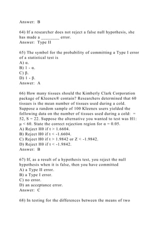 1) Those methods involving the collection, presentation, and chara.docx ...