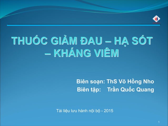 1 thuoc giam dau ha sot - khang viem | PDF