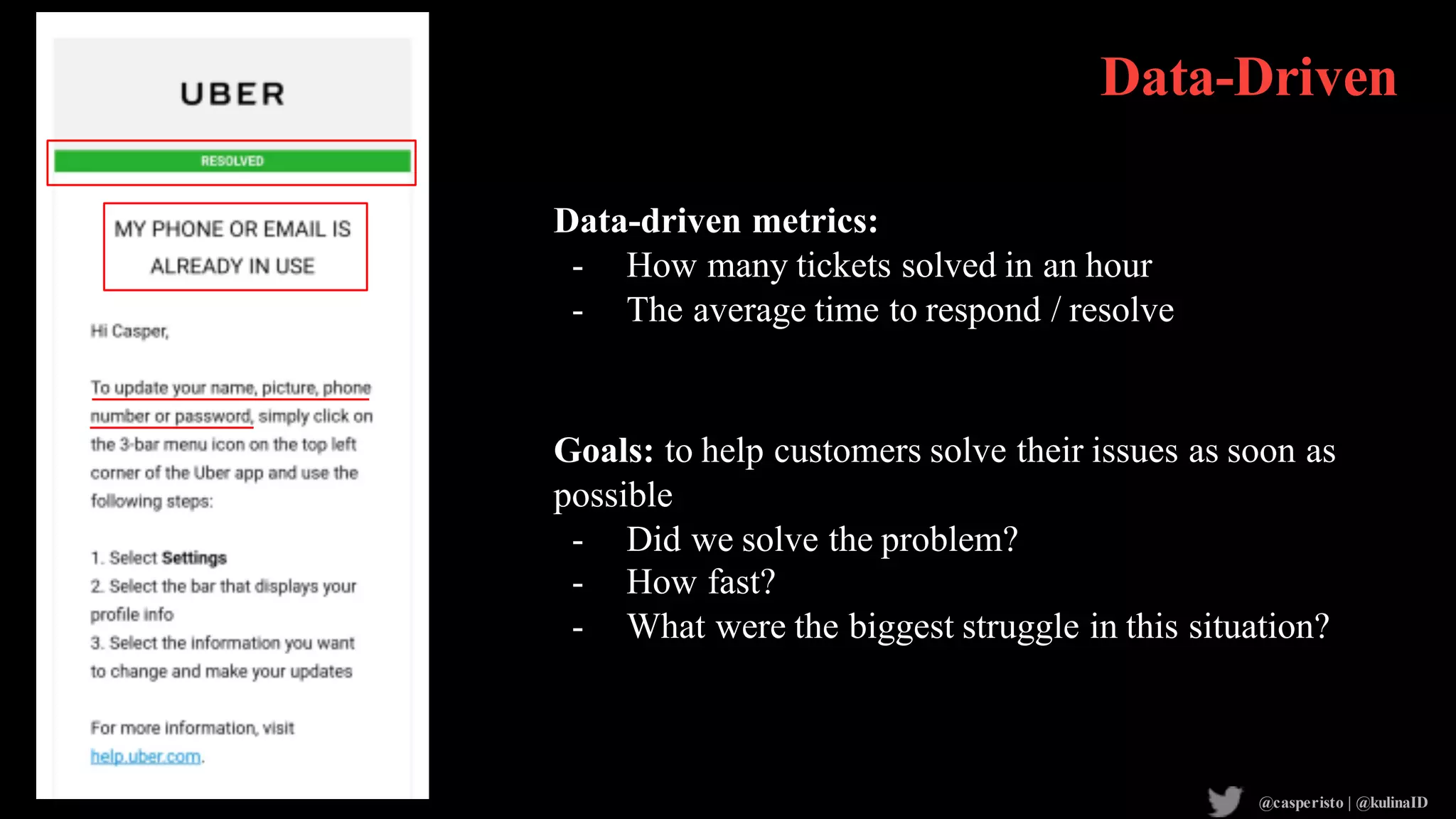"Data Informed vs Data Driven" by Casper Sermsuksan (Kulina) | PPT