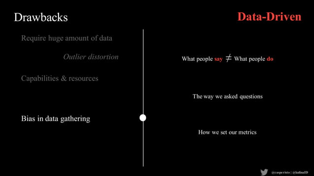 "Data Informed vs Data Driven" by Casper Sermsuksan (Kulina) | PPT