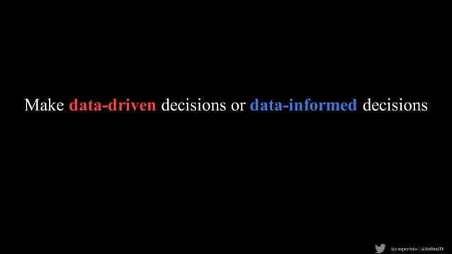 "Data Informed vs Data Driven" by Casper Sermsuksan (Kulina) | PPT
