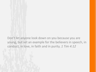 1tim4 12 Youth Group Pics | PPTX