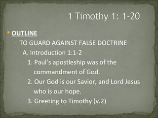 1 Timothy | PPT